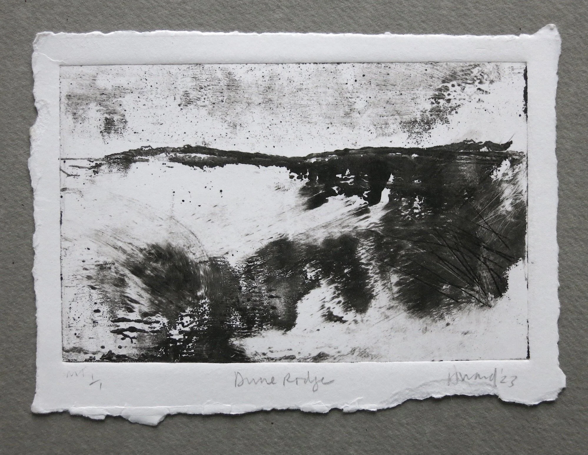 Landscape monotype prints — Helen Ward
