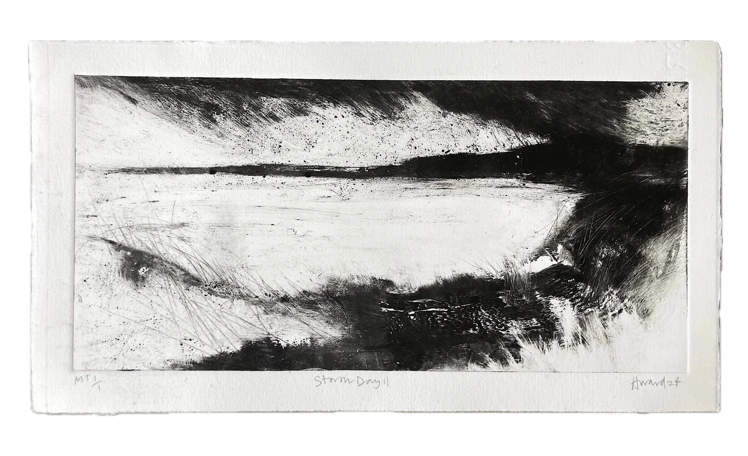 Landscape monotype prints — Helen Ward