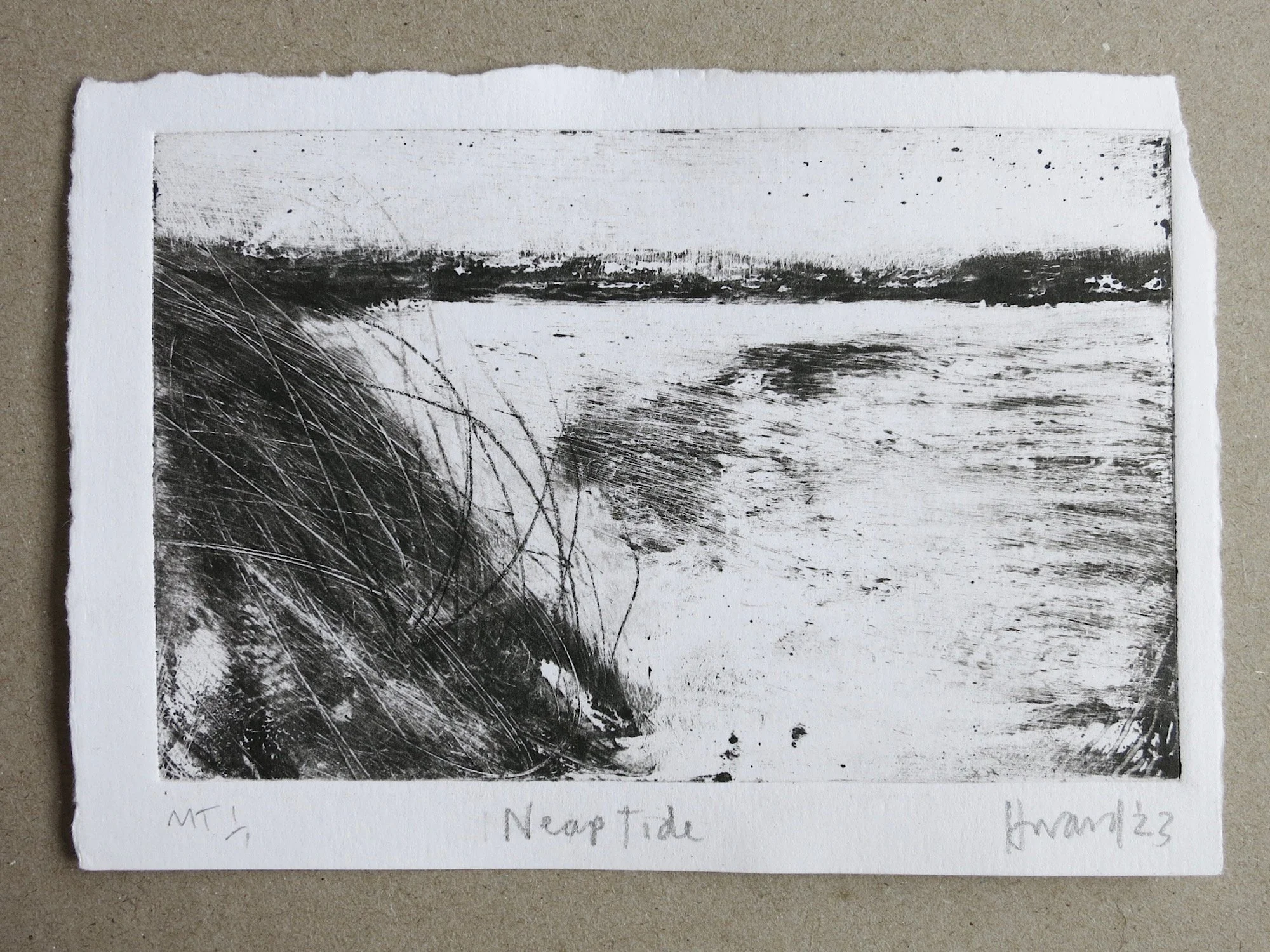 Landscape monotype prints — Helen Ward