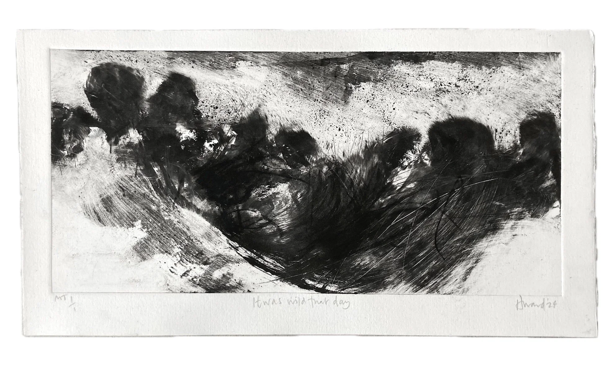 Landscape monotype prints — Helen Ward