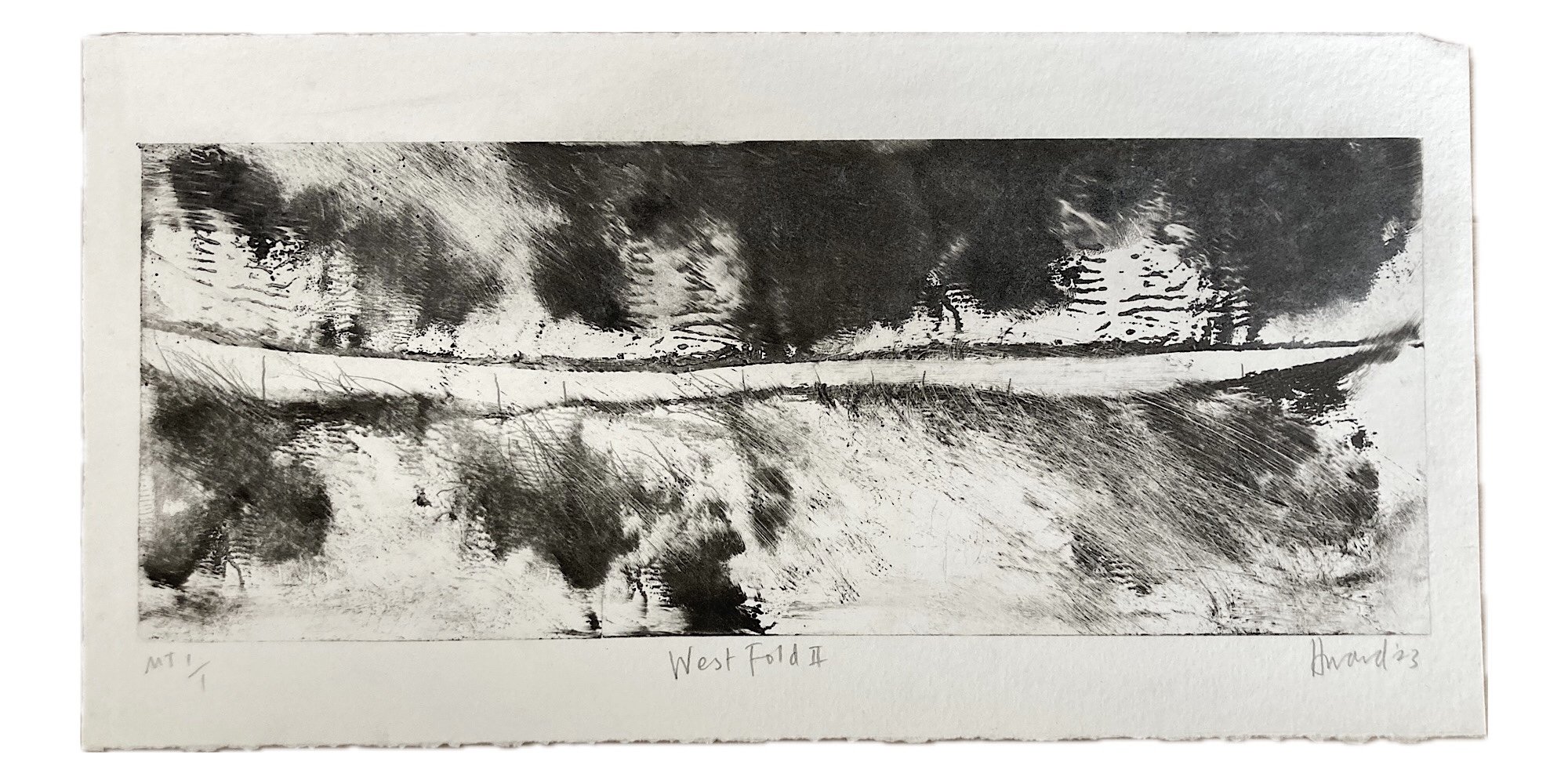 Landscape monotype prints — Helen Ward