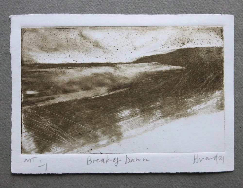 Landscape monotype prints — Helen Ward