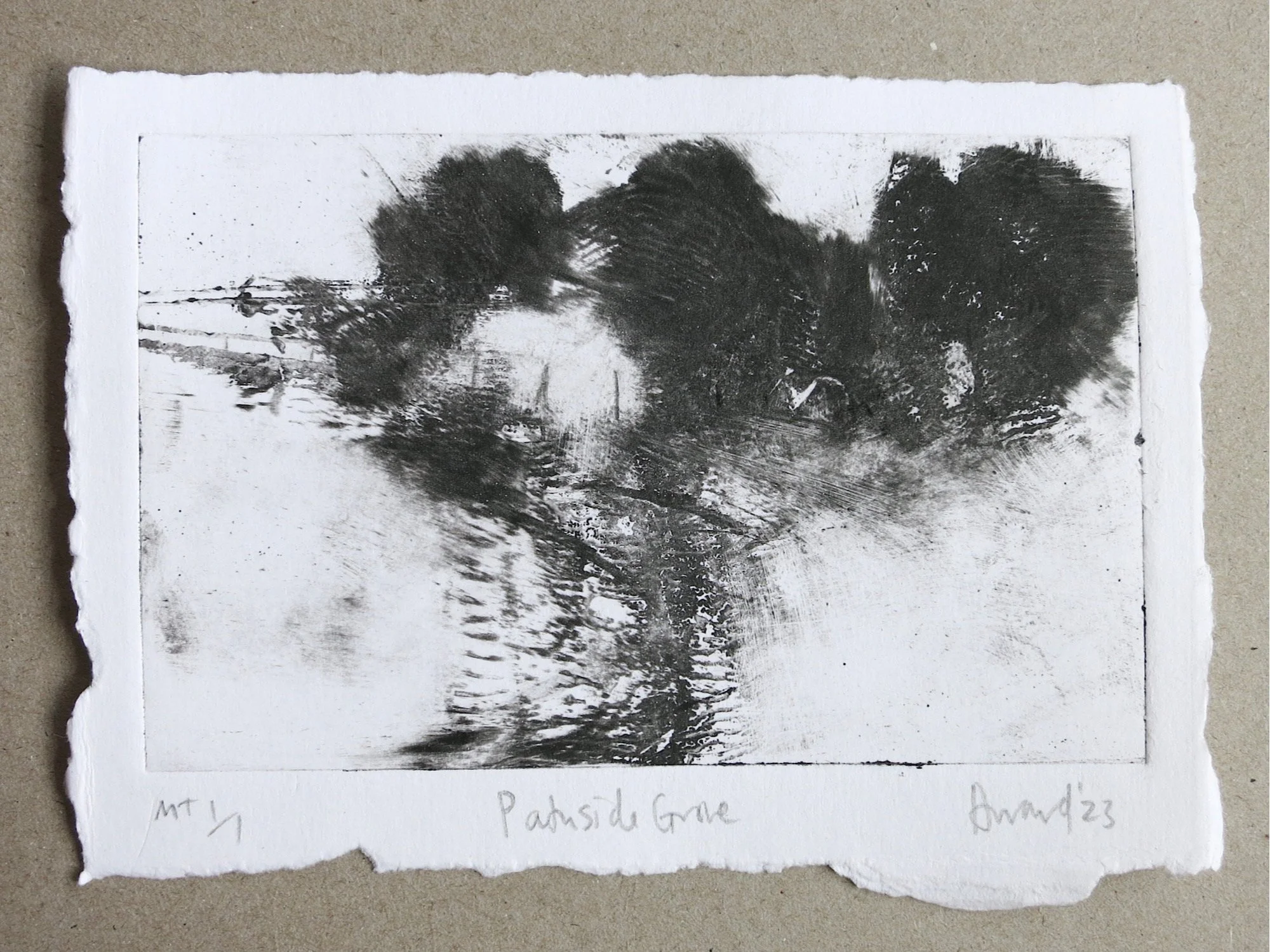 Landscape monotype prints — Helen Ward