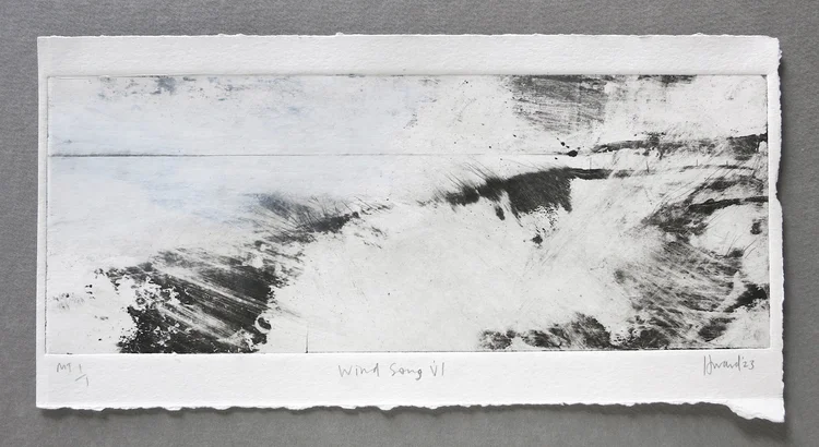 Landscape monotype prints — Helen Ward