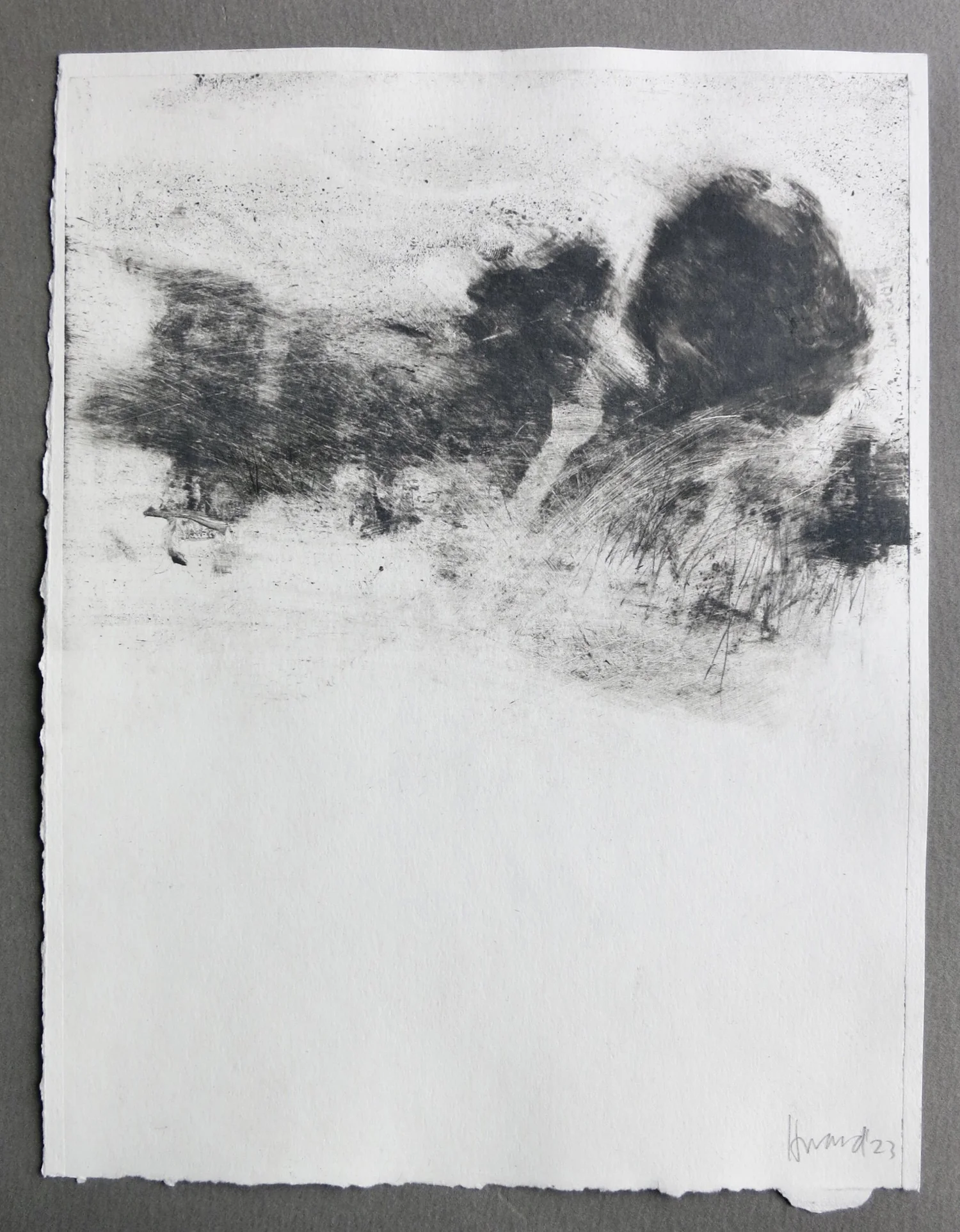 Landscape monotype prints — Helen Ward