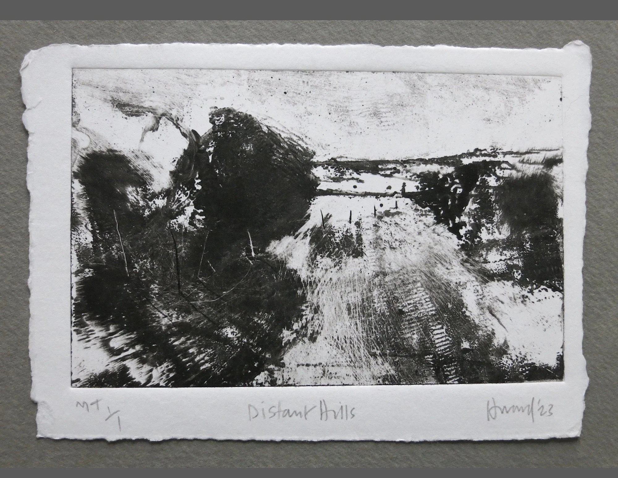 Landscape monotype prints — Helen Ward