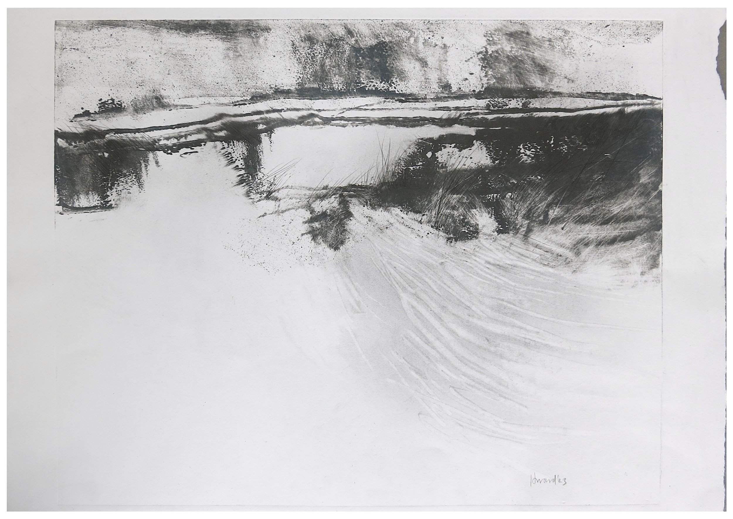 Landscape monotype prints — Helen Ward