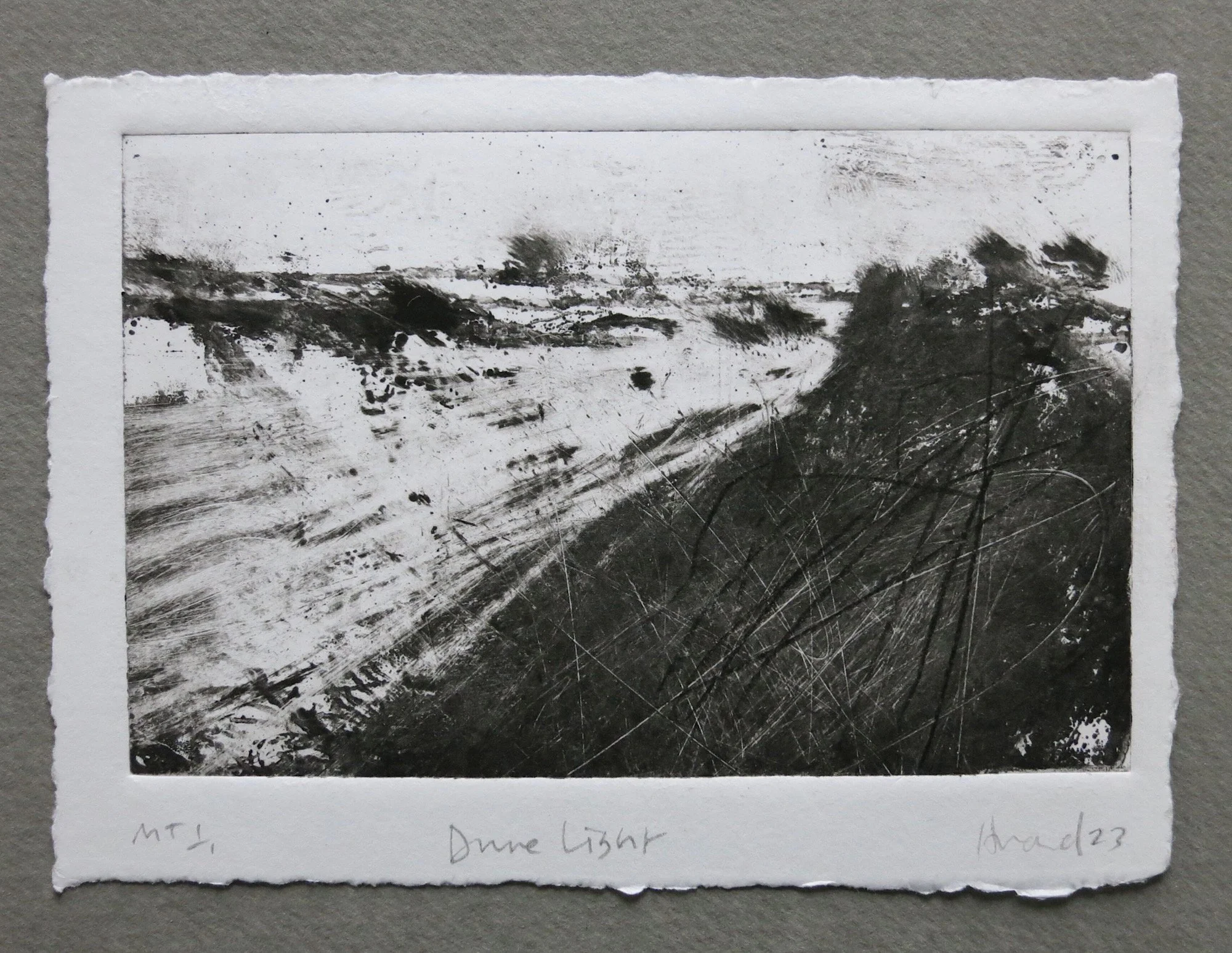 Landscape monotype prints — Helen Ward