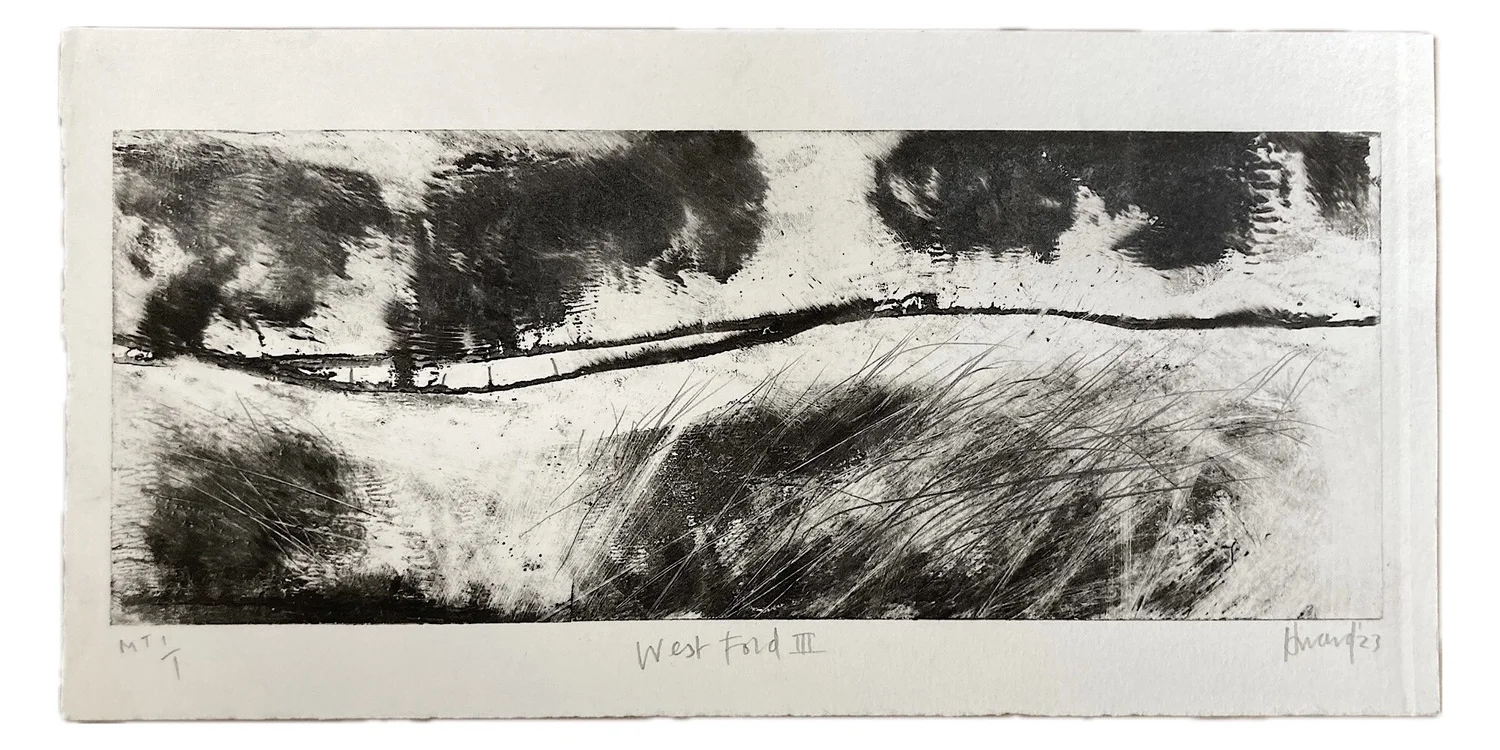Landscape monotype prints — Helen Ward