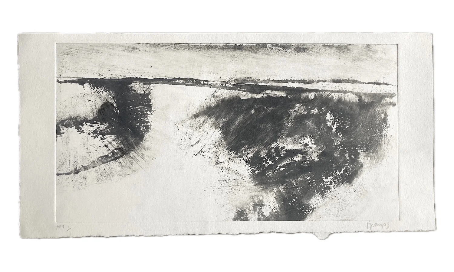 Landscape monotype prints — Helen Ward
