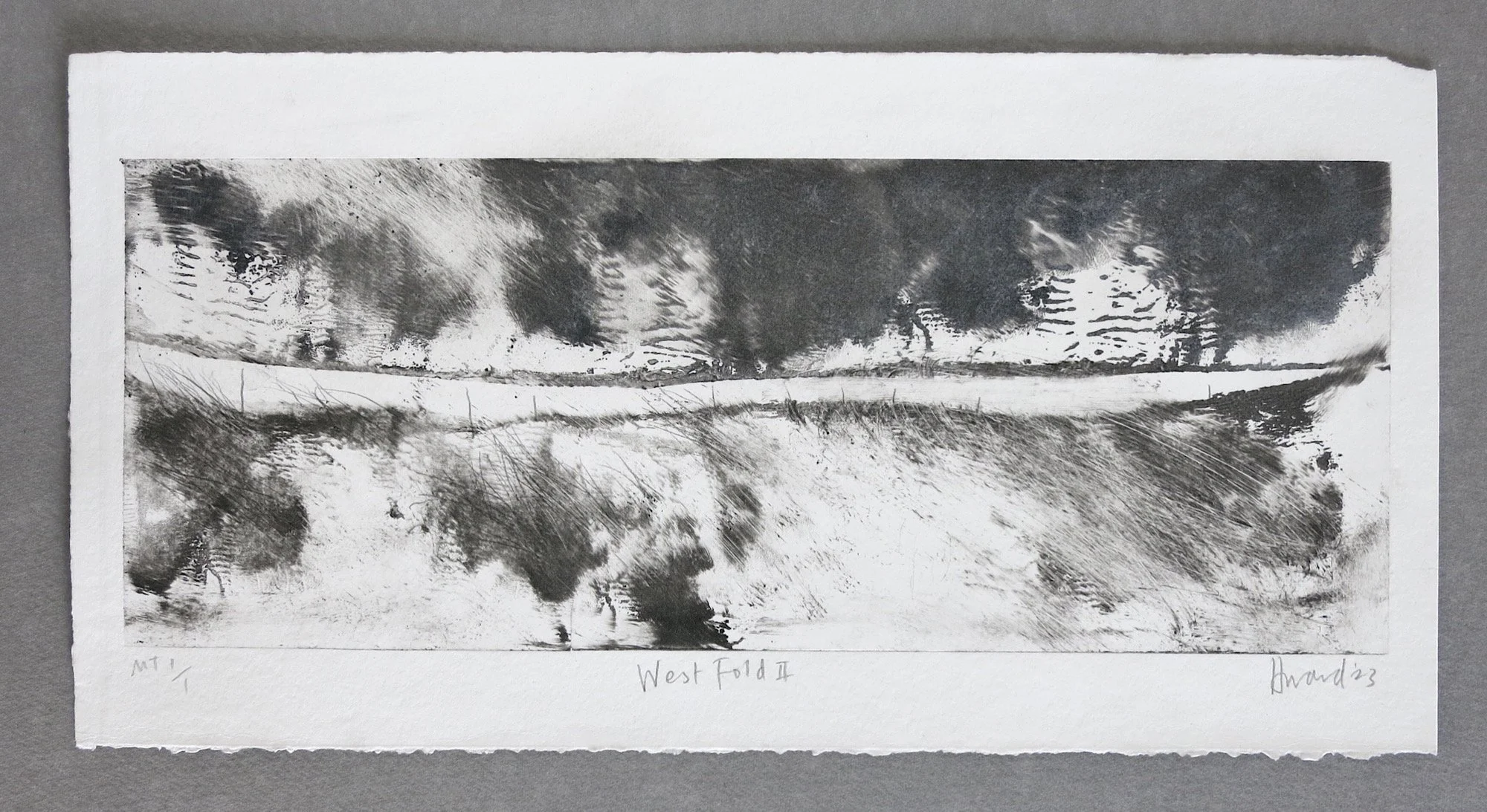 Landscape monotype prints — Helen Ward