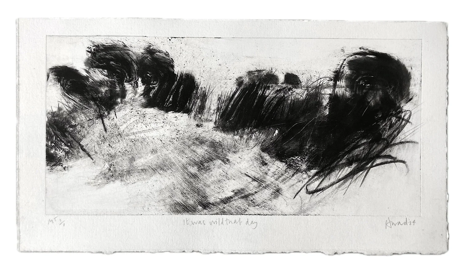 Landscape monotype prints — Helen Ward