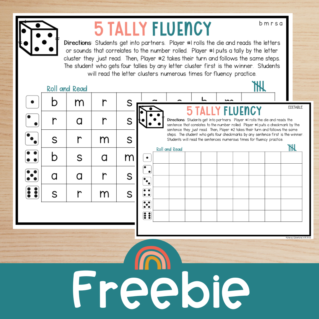 Letter Fluency Freebie — Literacy Edventures