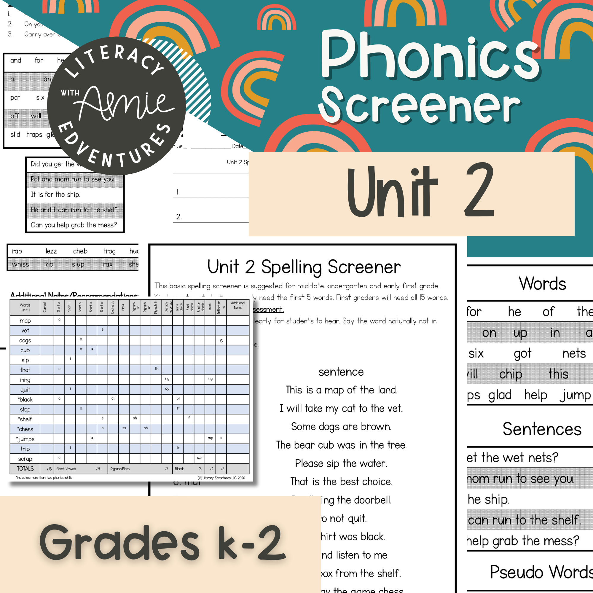 Unit 2 Phonics Screener — Literacy Edventures