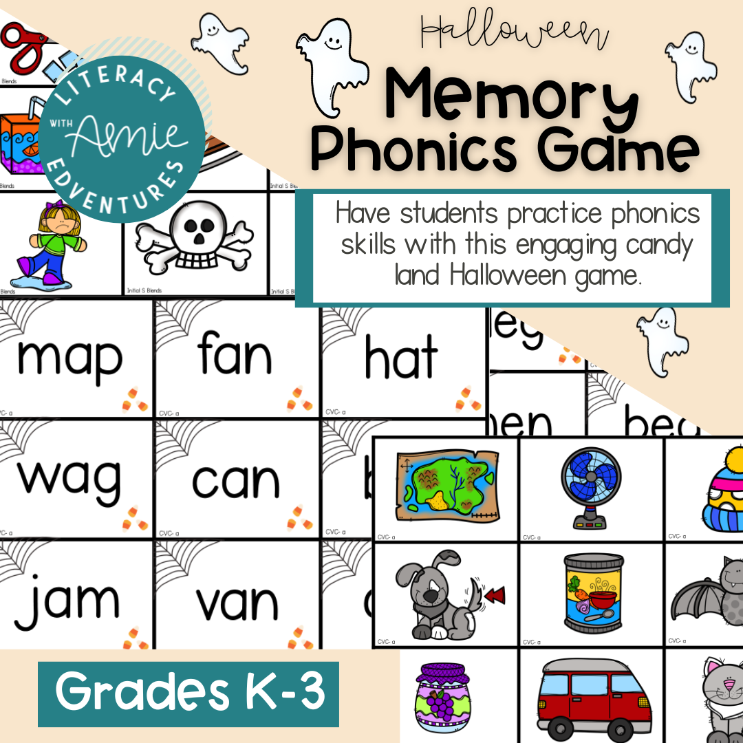 Halloween Phonics Memory Game — Literacy Edventures