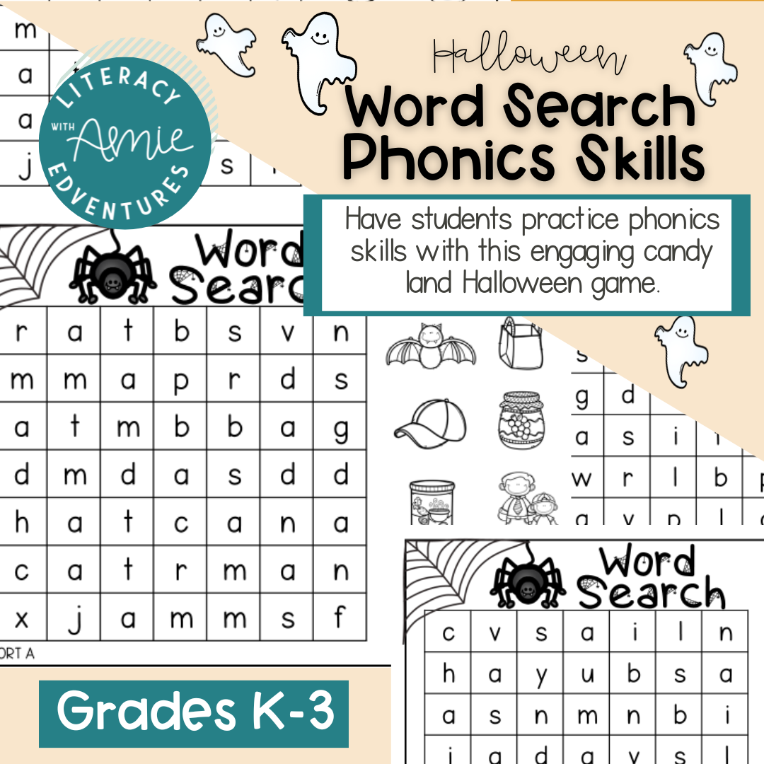 Halloween Phonics Word Search — Literacy Edventures