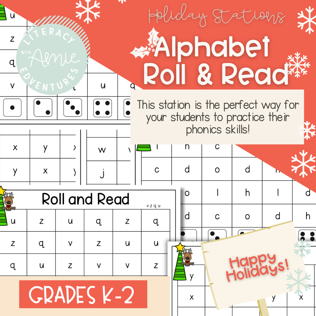 Holiday Alphabet Roll and Read — Literacy Edventures