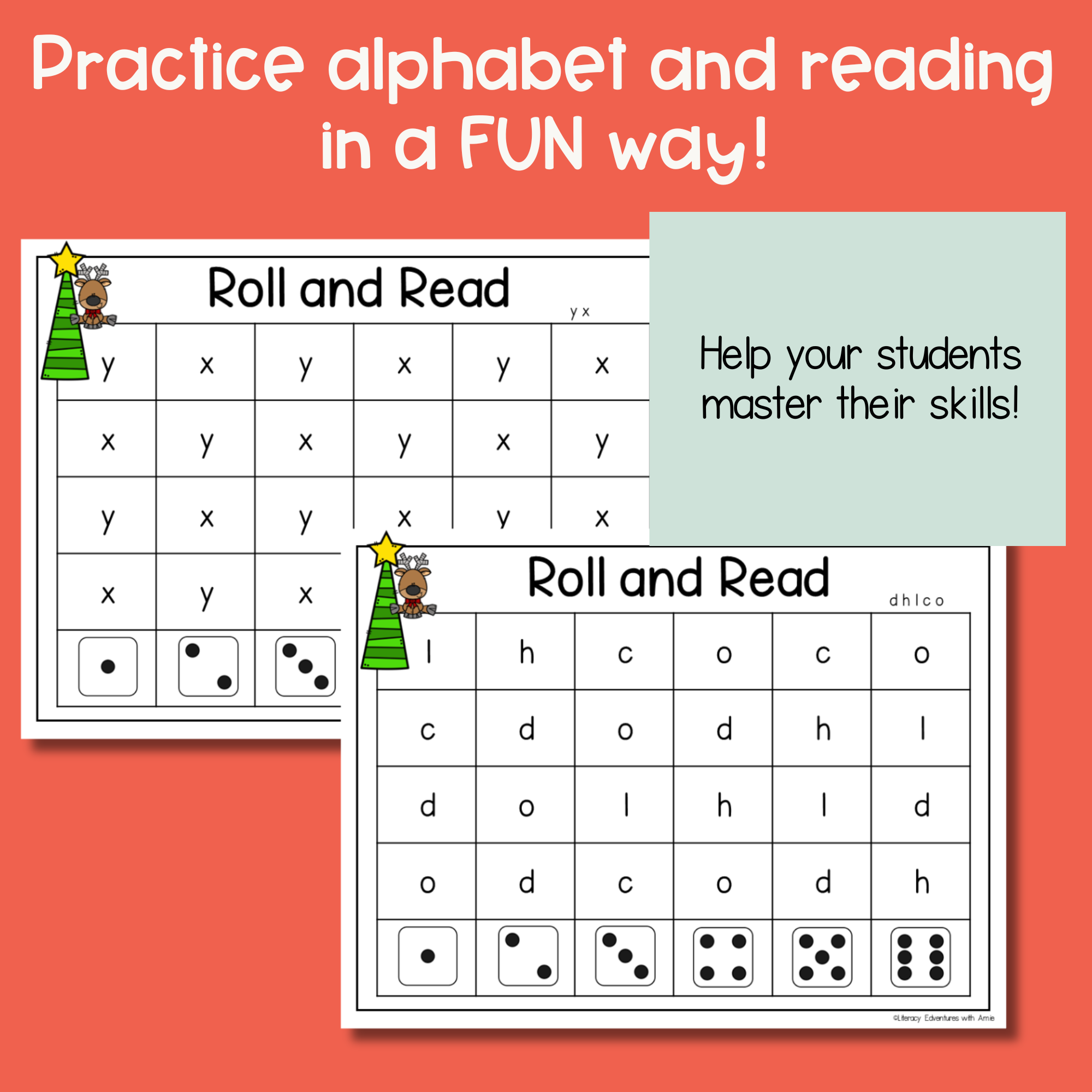 Holiday Alphabet Roll and Read — Literacy Edventures
