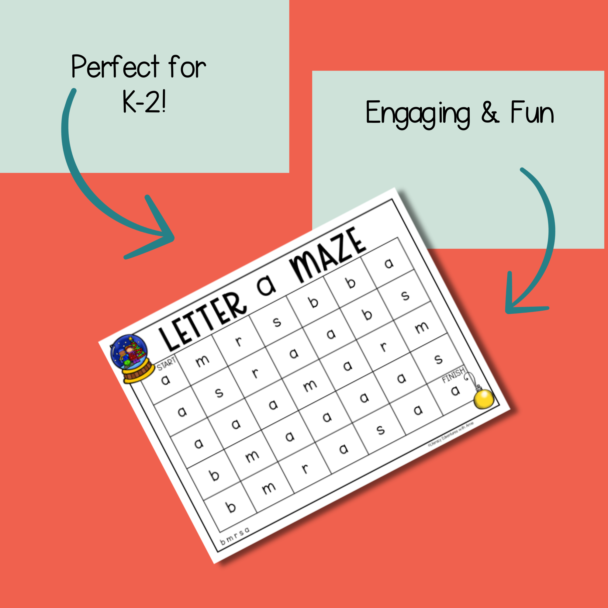 Holiday Letter Mazes — Literacy Edventures