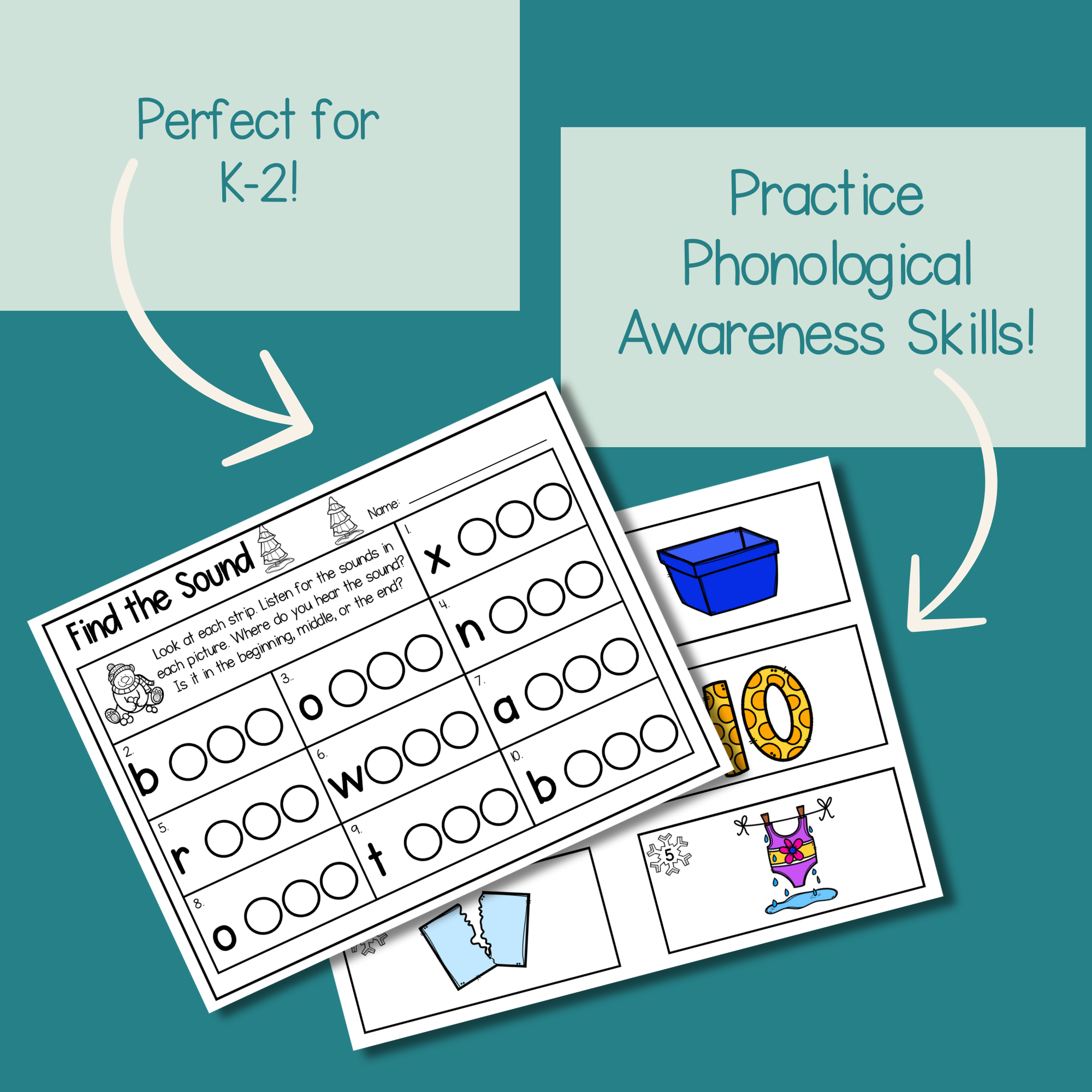 Winter Early Phonological Awareness Task Cards — Literacy Edventures