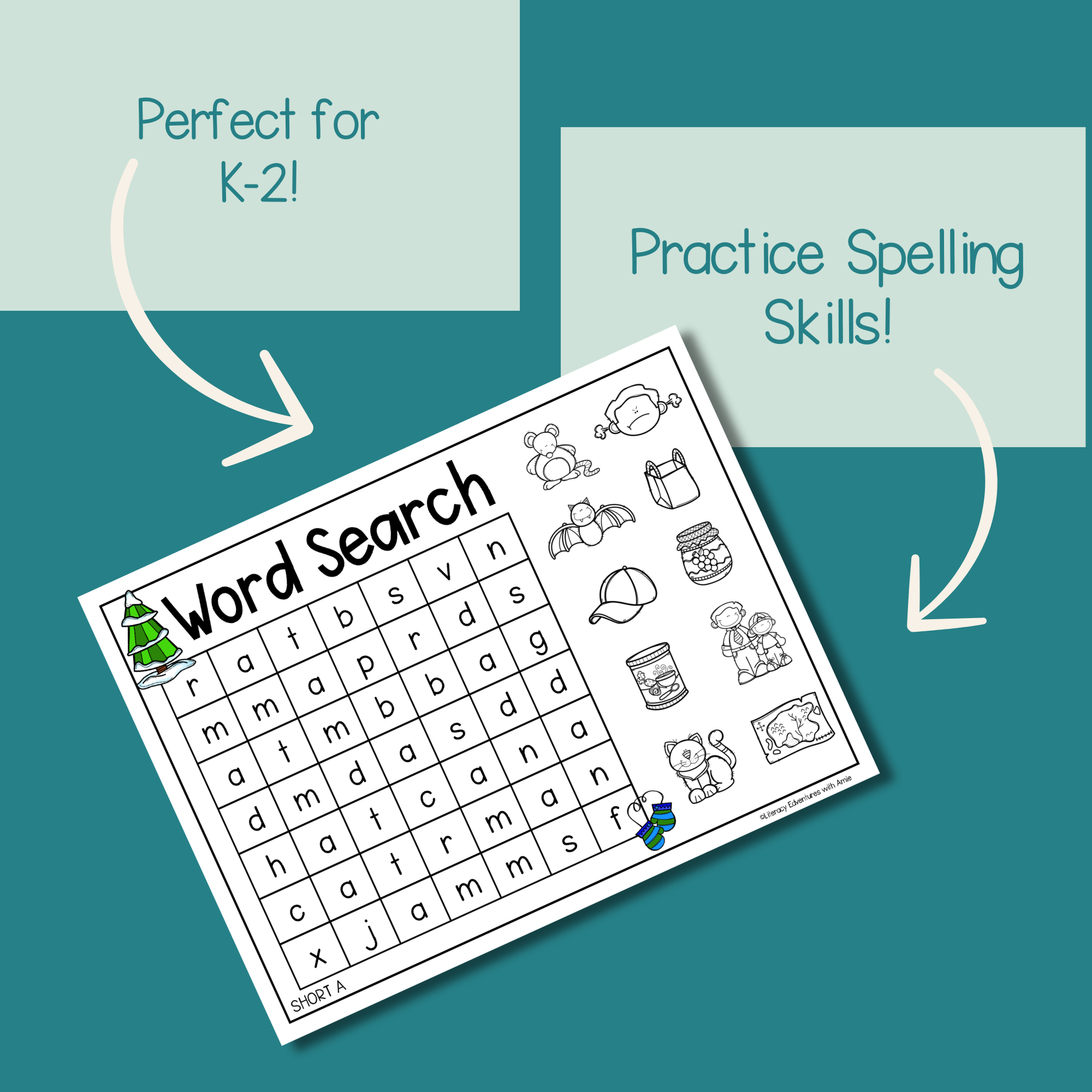 Winter Phonics Word Search — Literacy Edventures