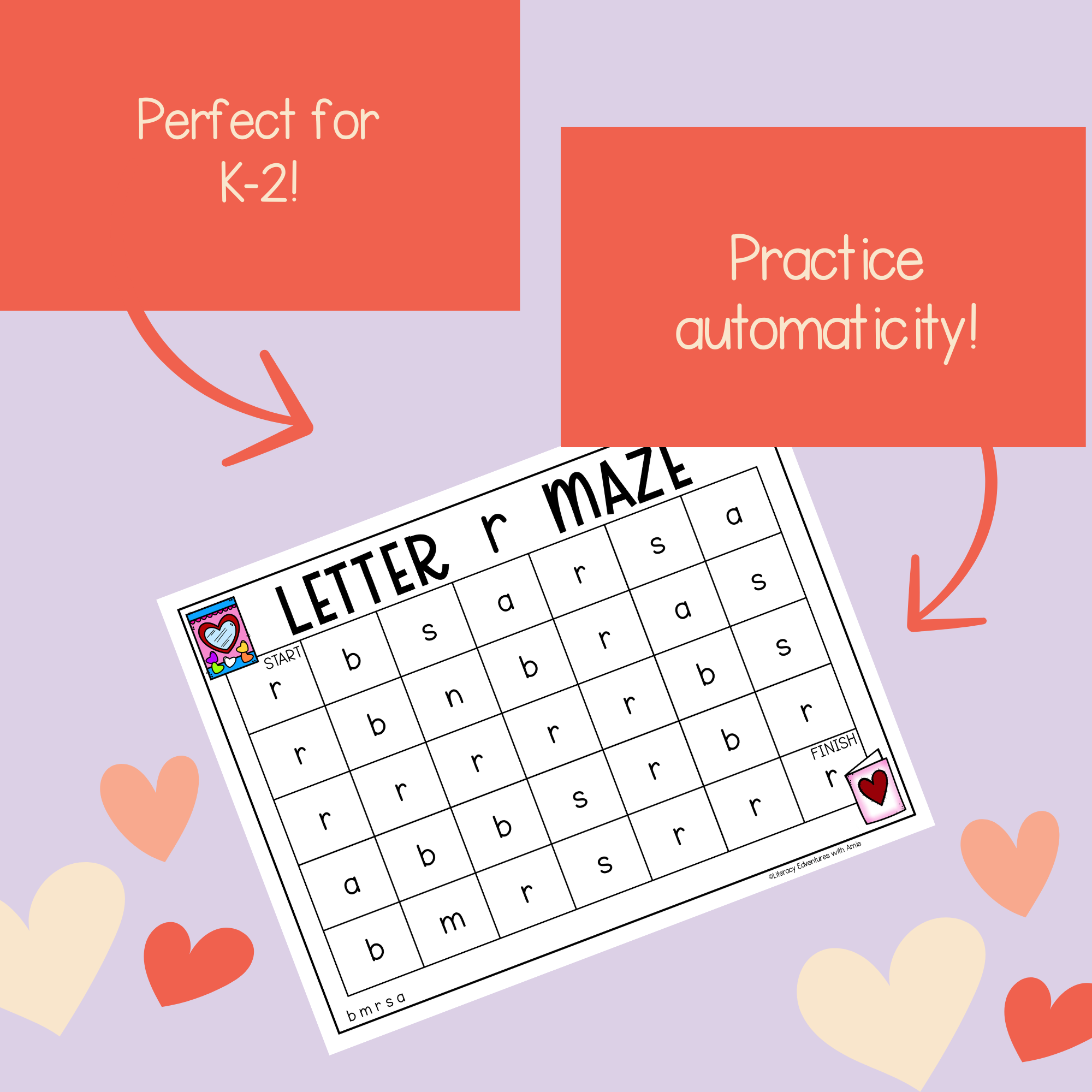 Valentine's Letter Mazes — Literacy Edventures