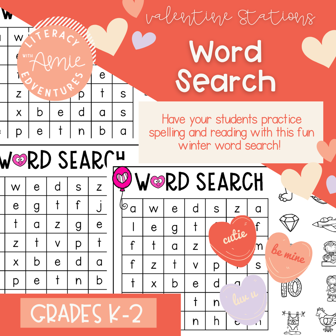 Valentine's Phonics Word Search — Literacy Edventures