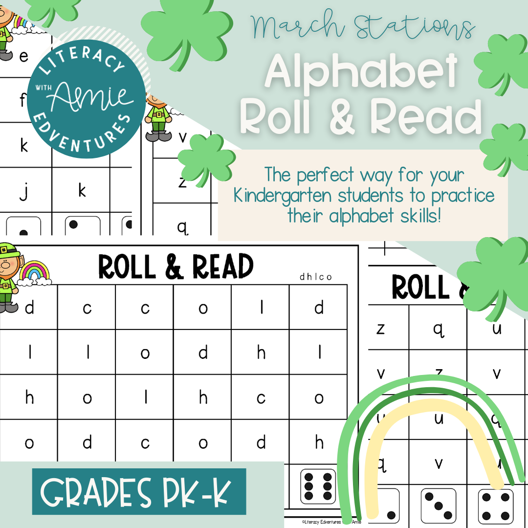 March Alphabet Roll and Read — Literacy Edventures
