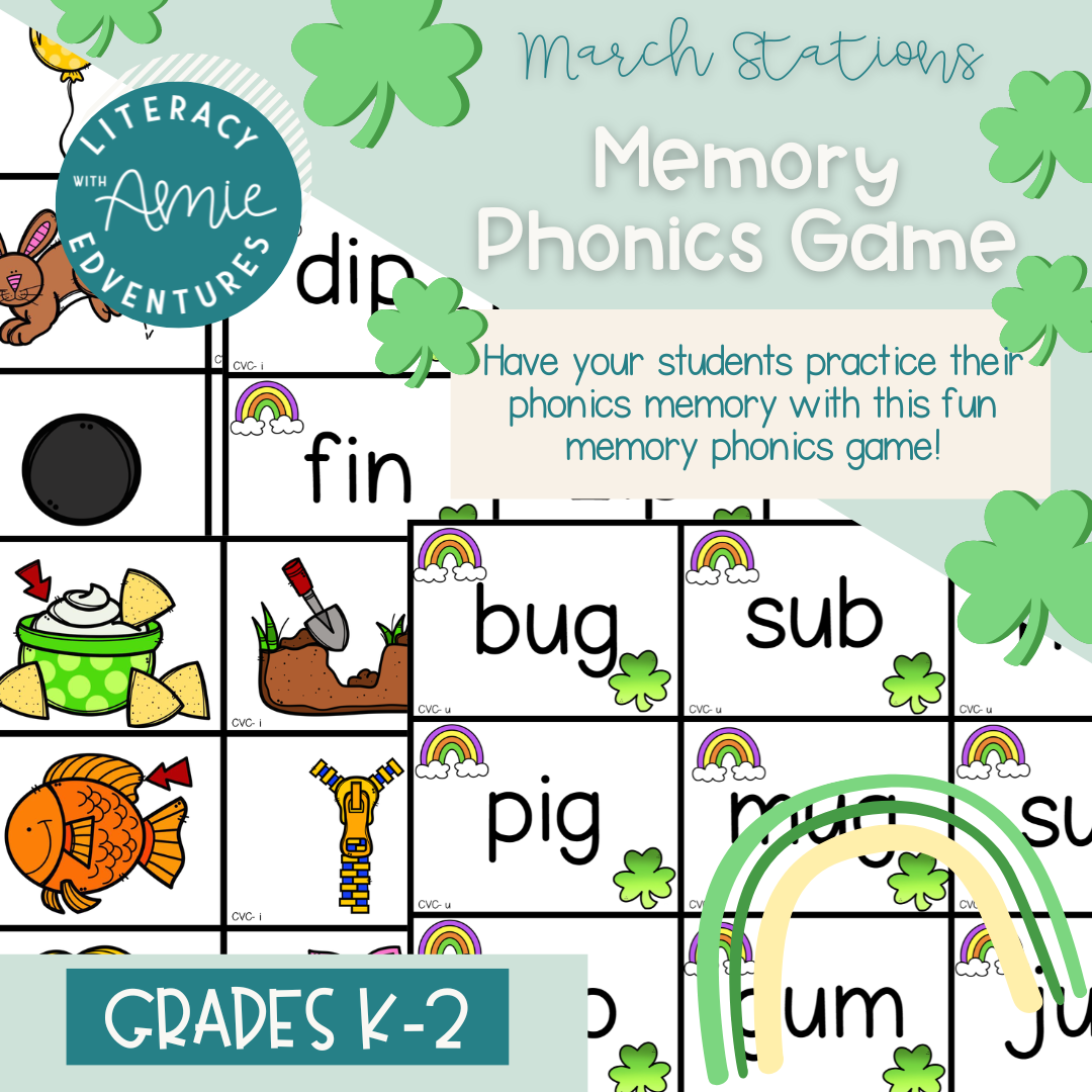 March Memory Phonics Game — Literacy Edventures