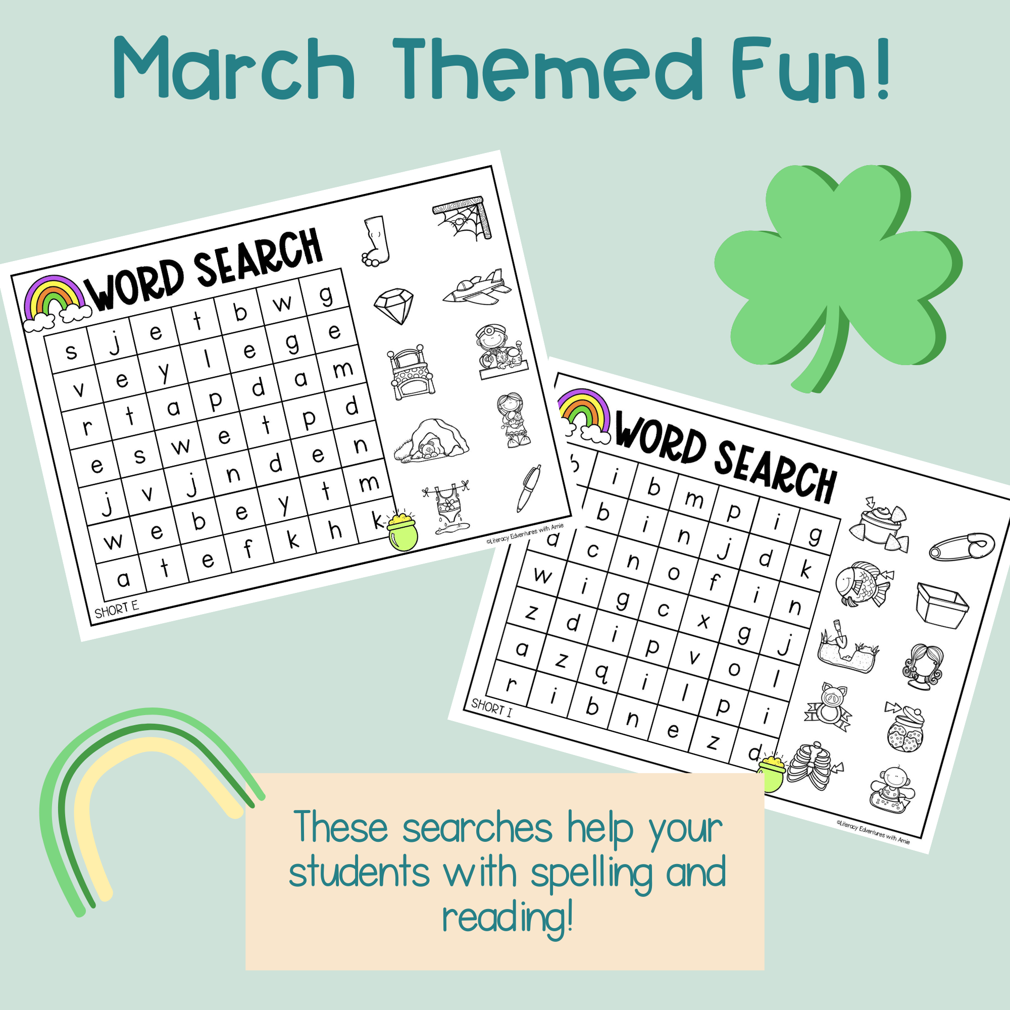 March Phonics Word Search — Literacy Edventures