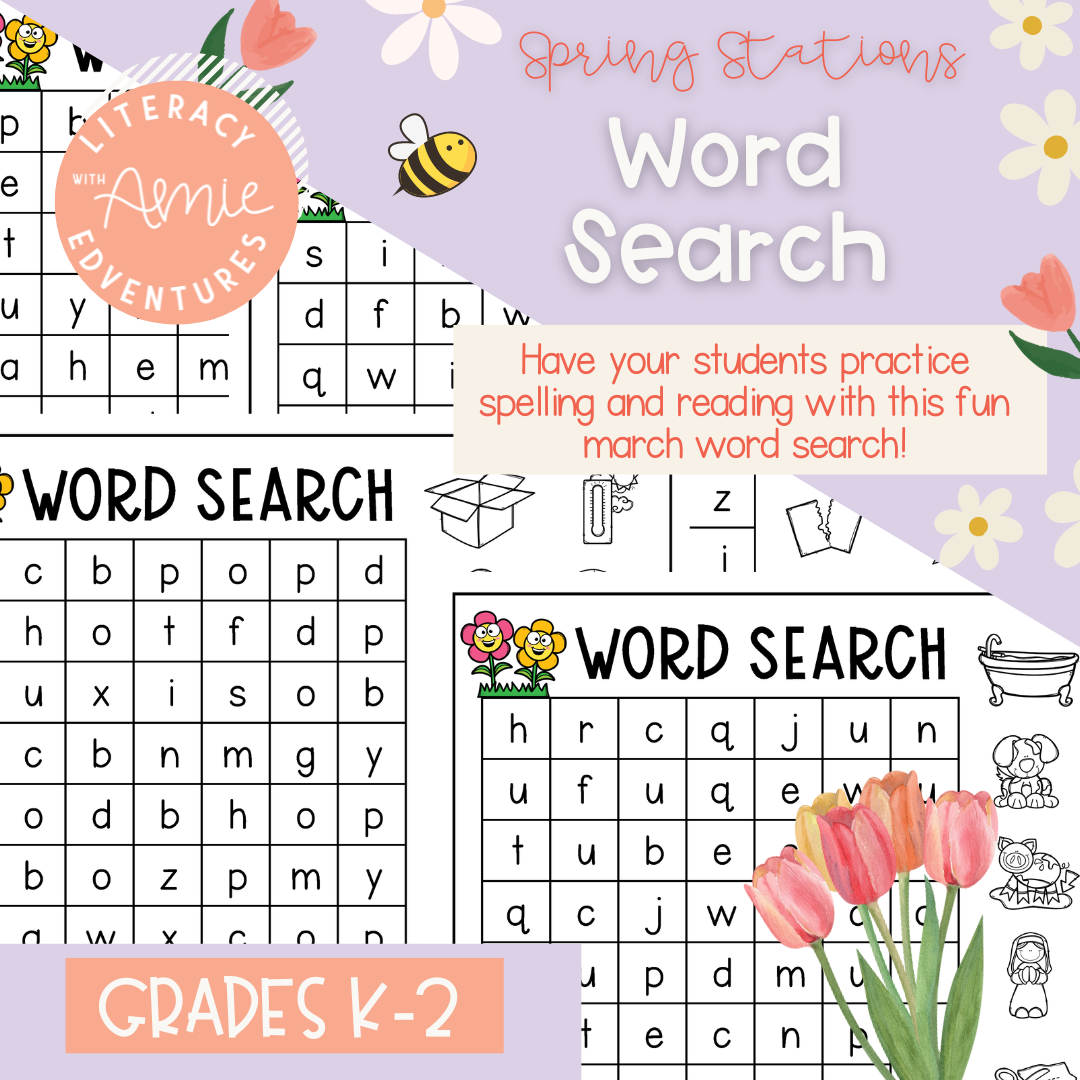 Spring Phonics Word Search — Literacy Edventures