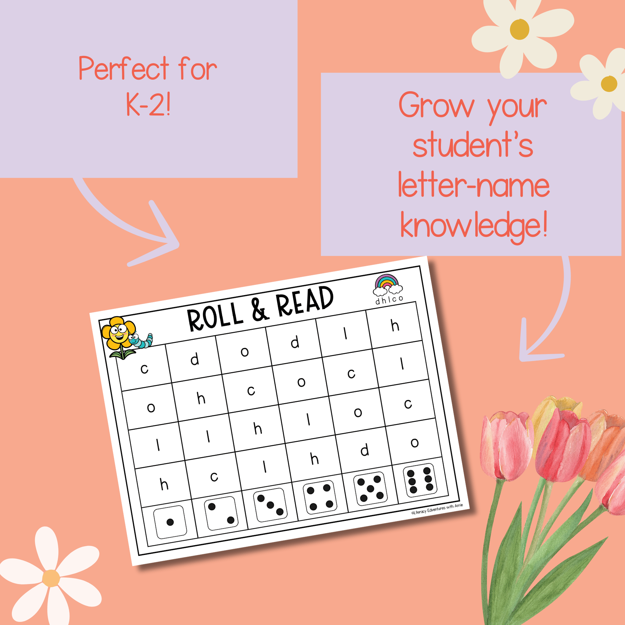 Spring Alphabet Roll and Read — Literacy Edventures