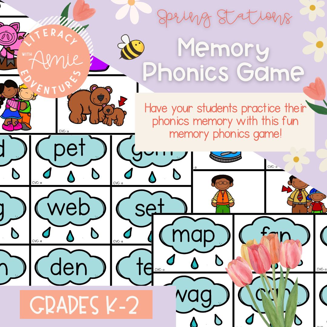 Spring Memory Phonics Game — Literacy Edventures
