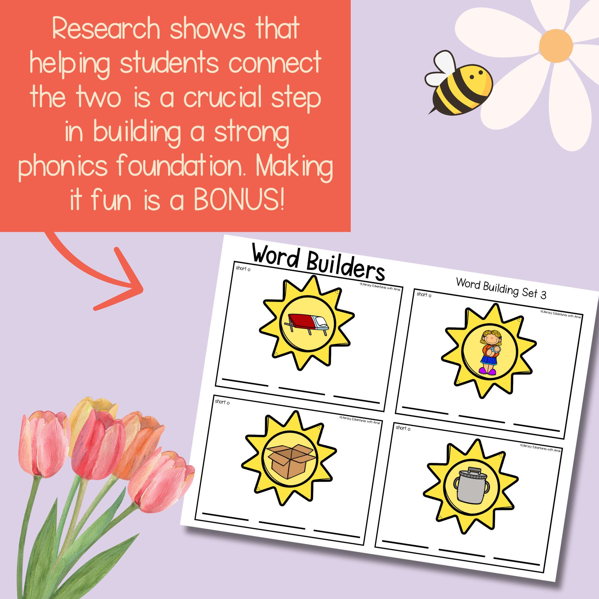 Spring Phonics Word Builders — Literacy Edventures