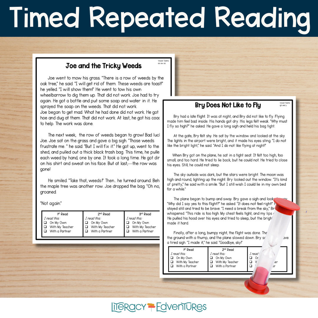 Timed Repeated Reading for Fluency — A Simple Routine — Literacy Edventures
