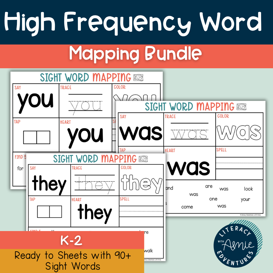 High Frequency Word Mapping Bundle — Literacy Edventures