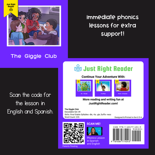 Introducing a Decodable Text with Just Right Reader — Literacy Edventures