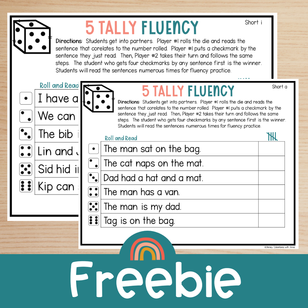 Five Tally Fluency — Literacy Edventures
