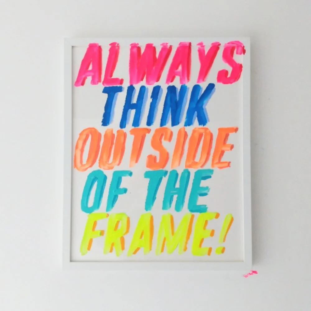 ALWAYS THINK OUTSIDE OF THE FRAME — FUNNYTUMMY