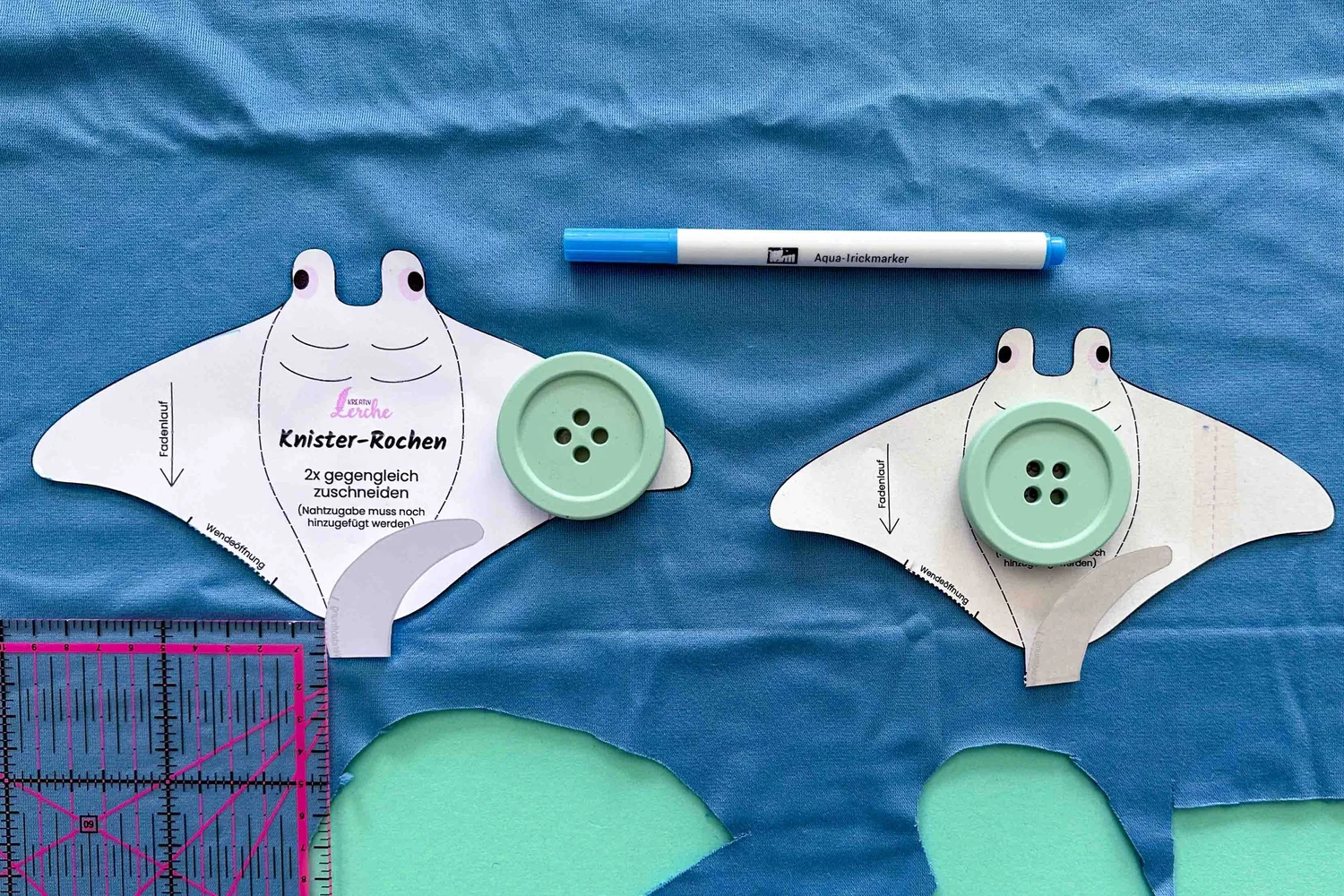 Rochen als Rechenkette für die Schultüte nähen — Kreativlerche