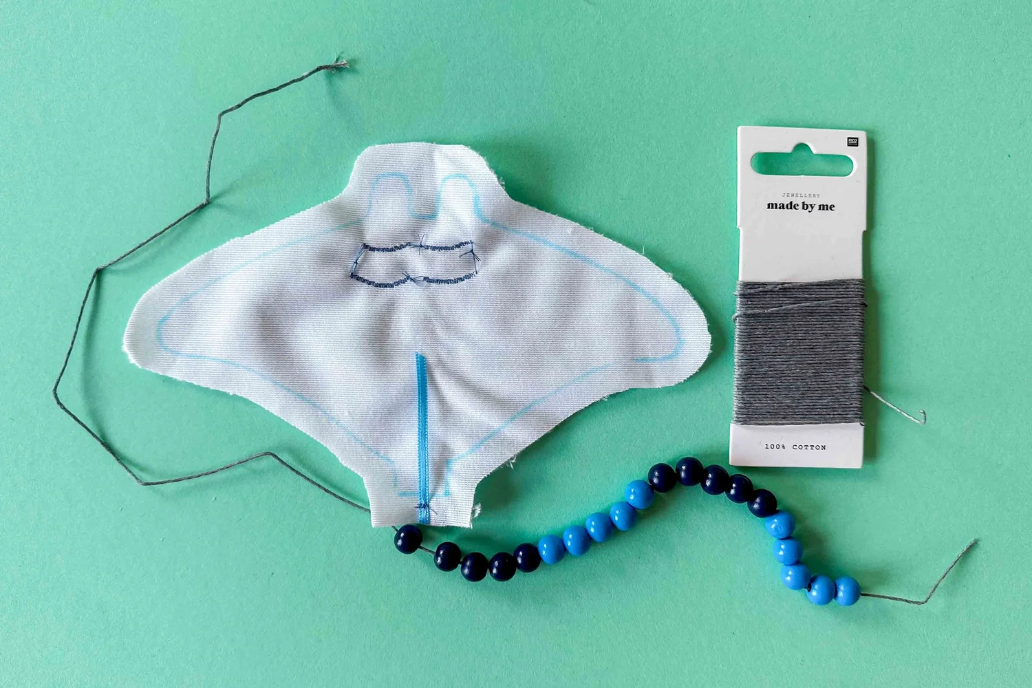 Rochen als Rechenkette für die Schultüte nähen — Kreativlerche