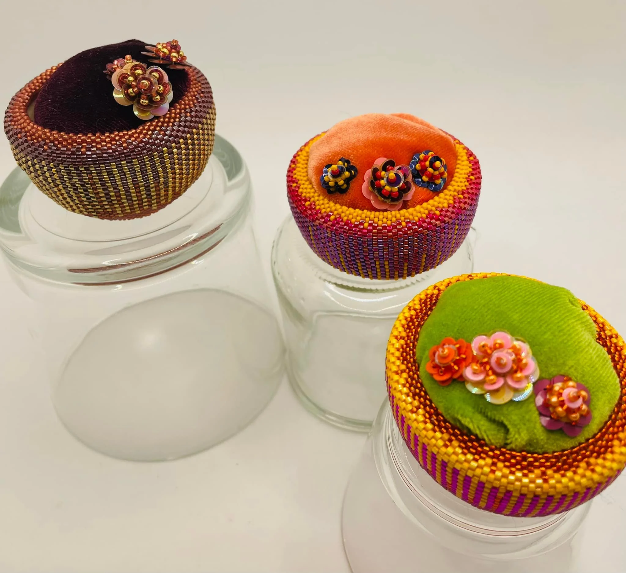 Mini Brick Stitch Hearts — Bead Soup