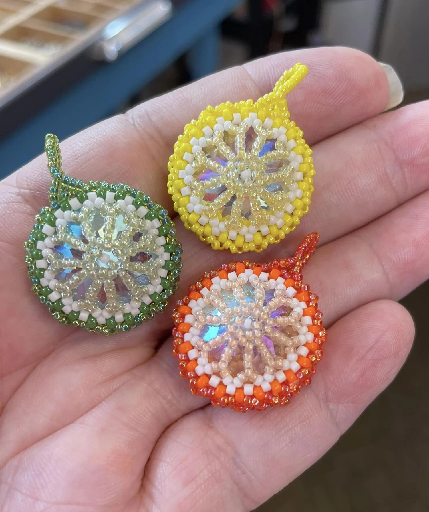 Beaded Acorn Pendants — Bead Soup