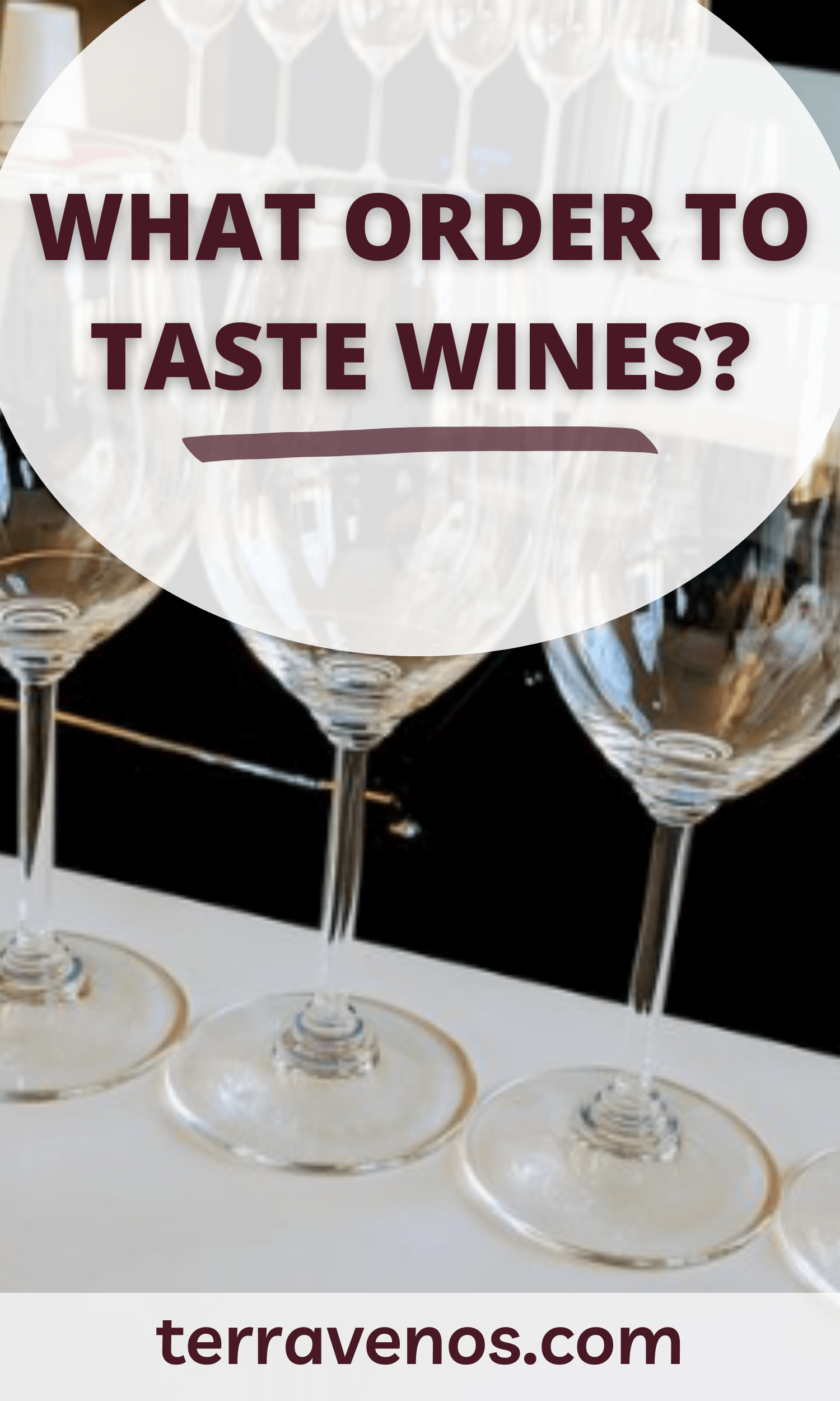 What Order to Taste Wines — tèr·ra·ve·nos