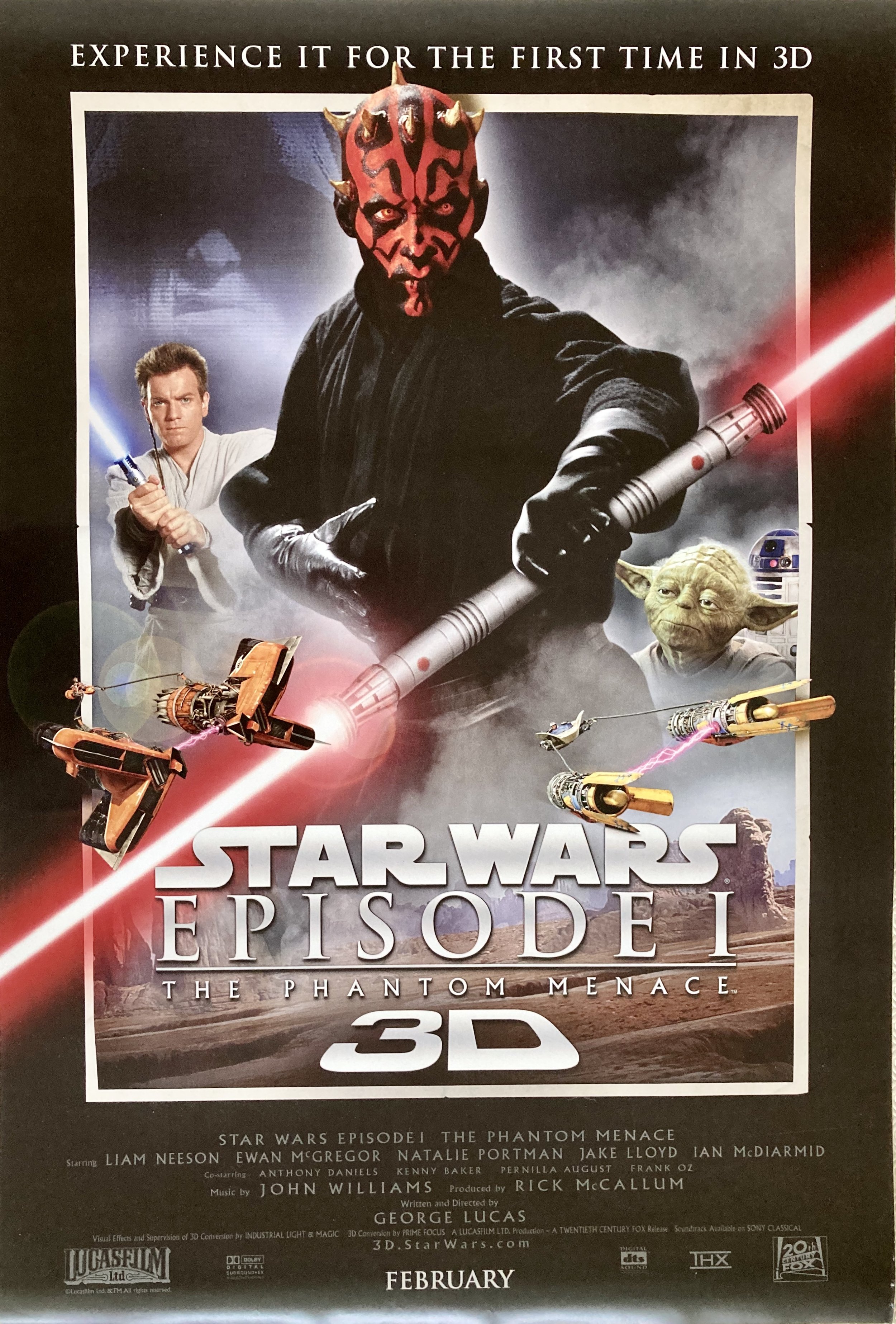 Star Wars Episode I The Phantom Menace One Sheet Poster — 20th Century ...