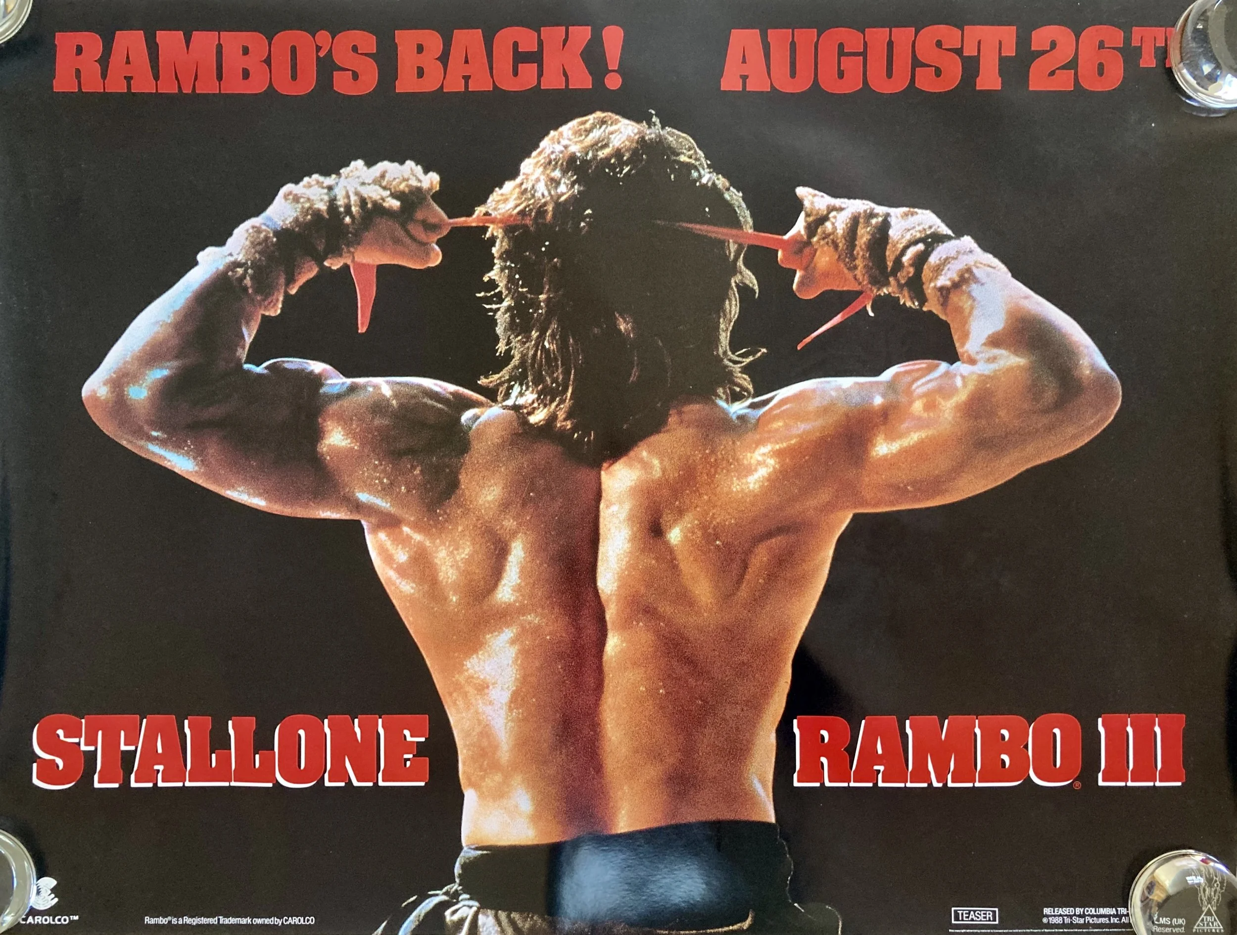 Rambo III Quad Poster — 20th Century Movie Posters
