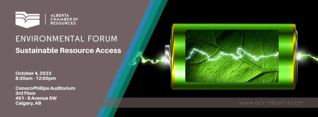 Fall 2023 Environmental Forum — Alberta Chamber of Resources