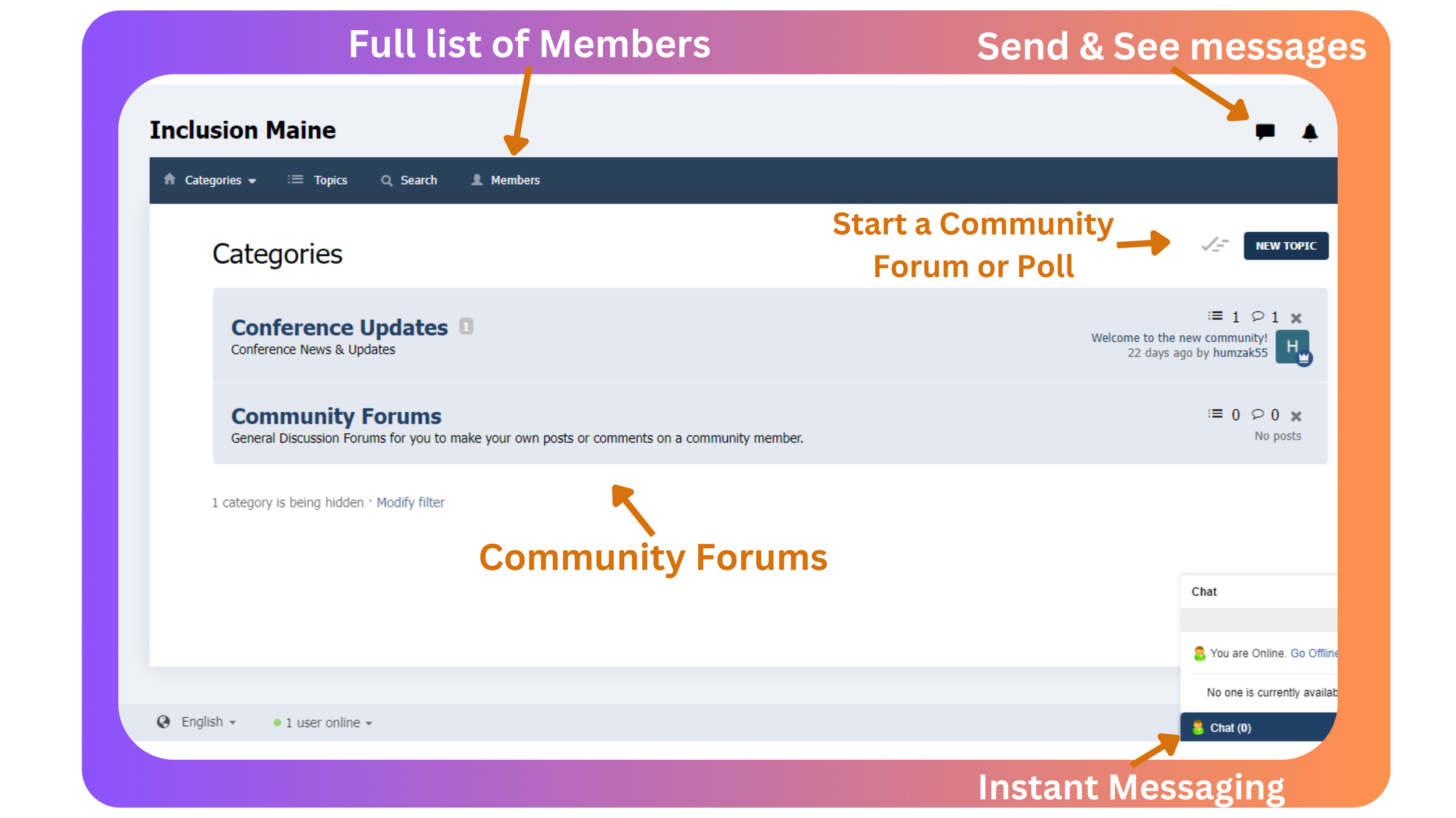Education & Community Center — Inclusion Maine