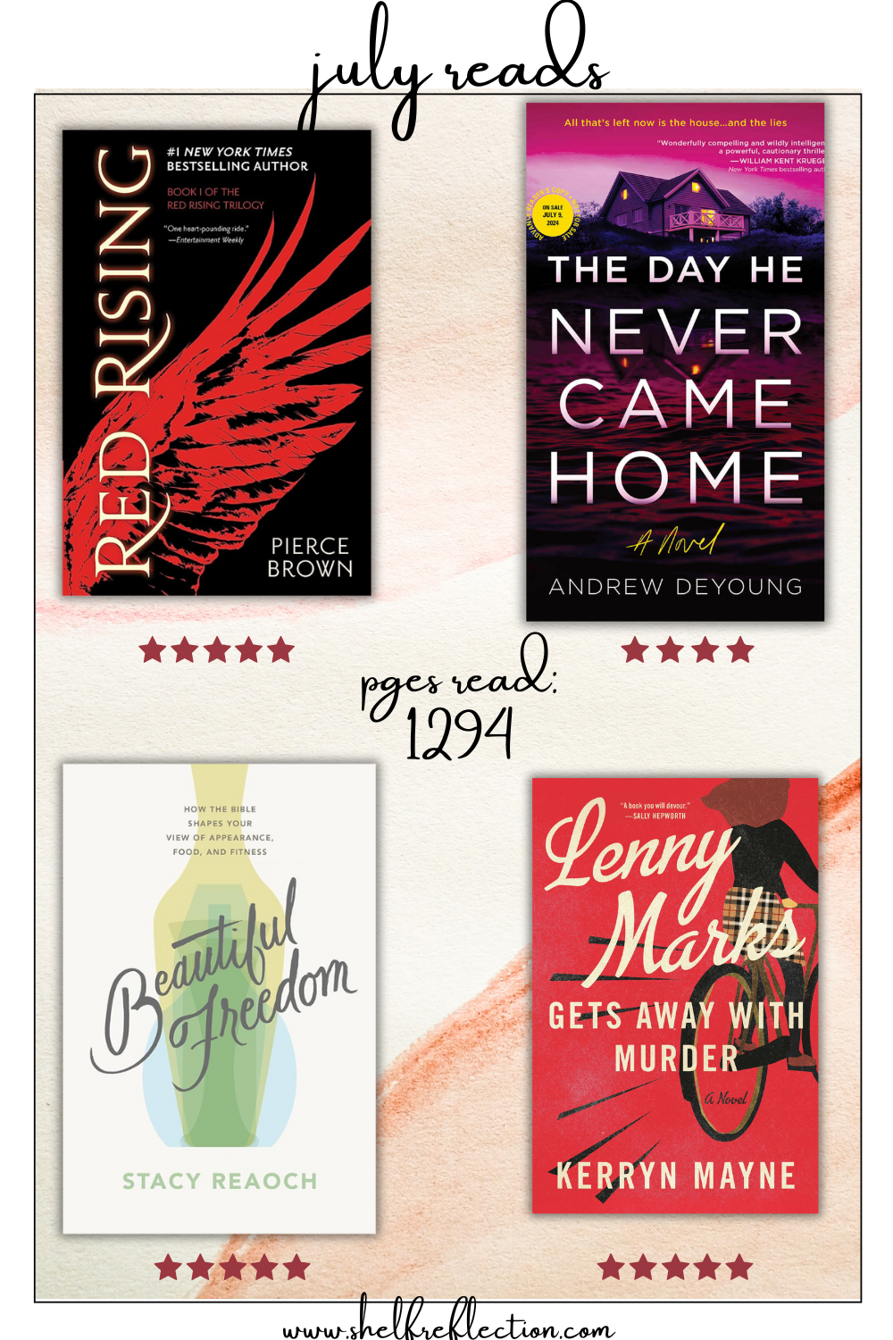 July Reads 2024- 4 Books I Read This Month by Brittany Shields — Shelf ...