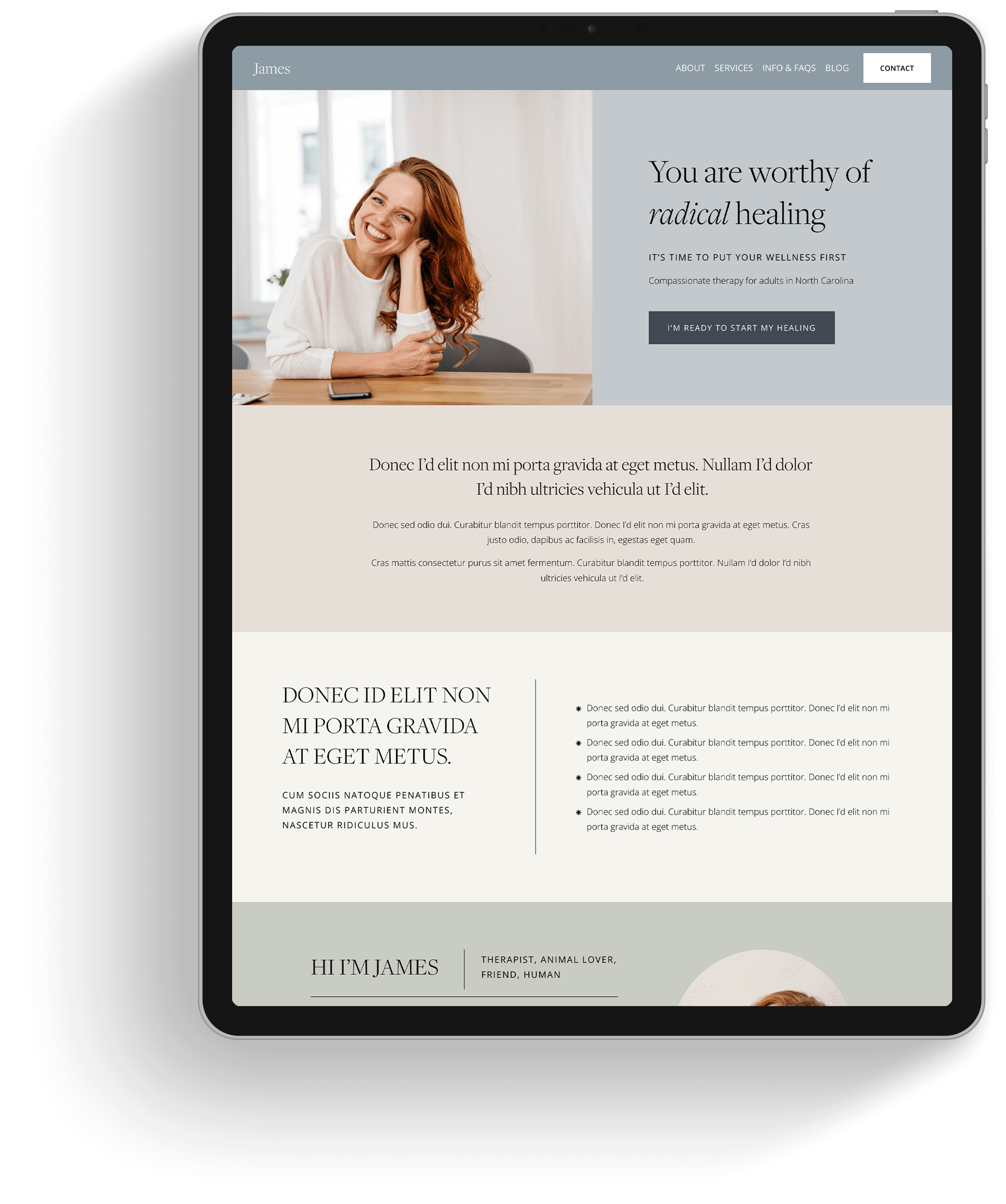 James Template | Transform Your Practice — Therapist Site Toolbox